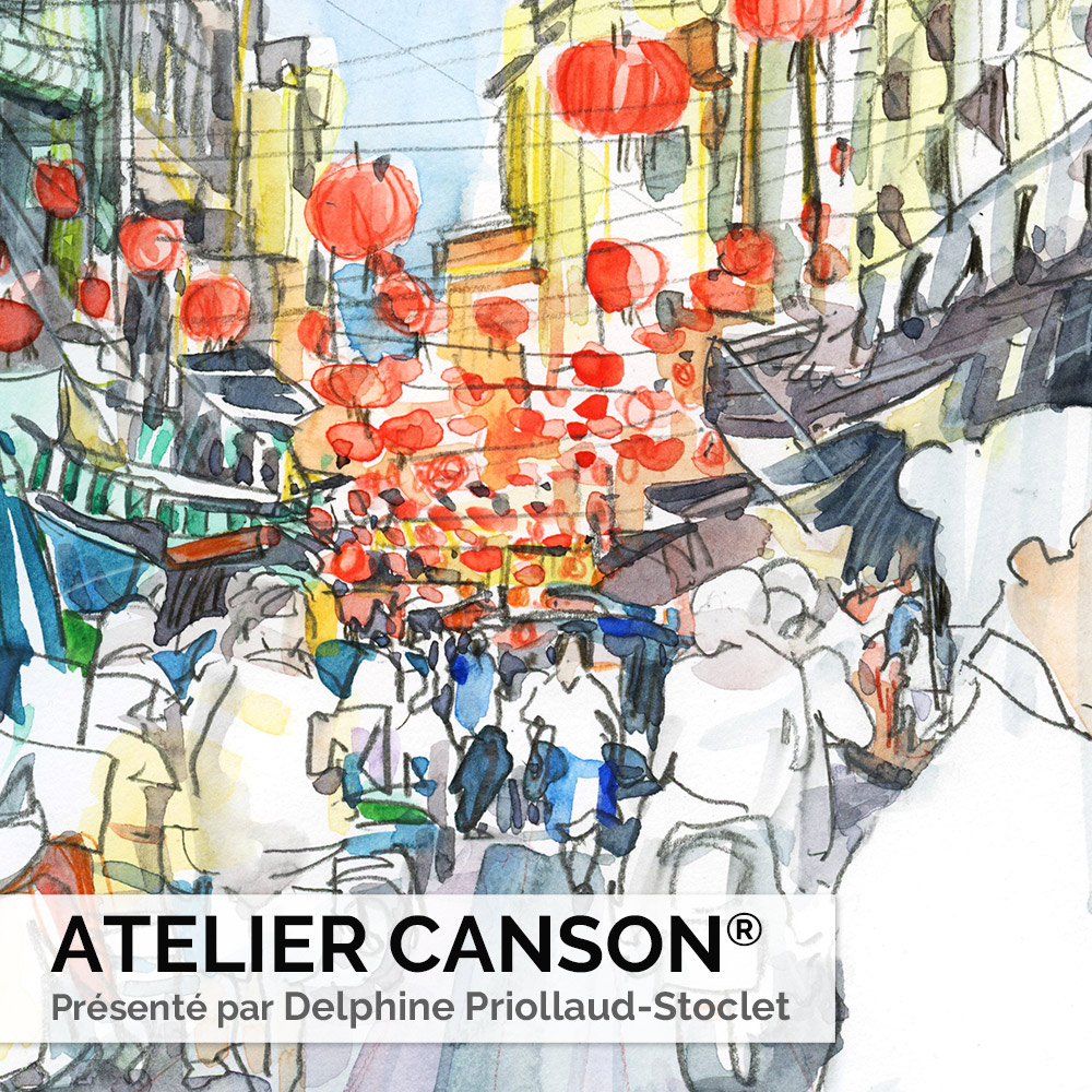 Croquer la ville en voyage sur le vif à l’aquarelle | Canson®